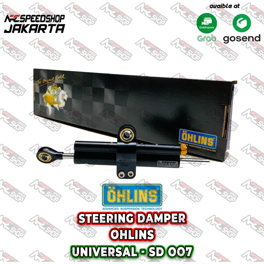 Jual Stering Dumper Ohlins SD007 Steering Damper Stabilizer Black SD ...