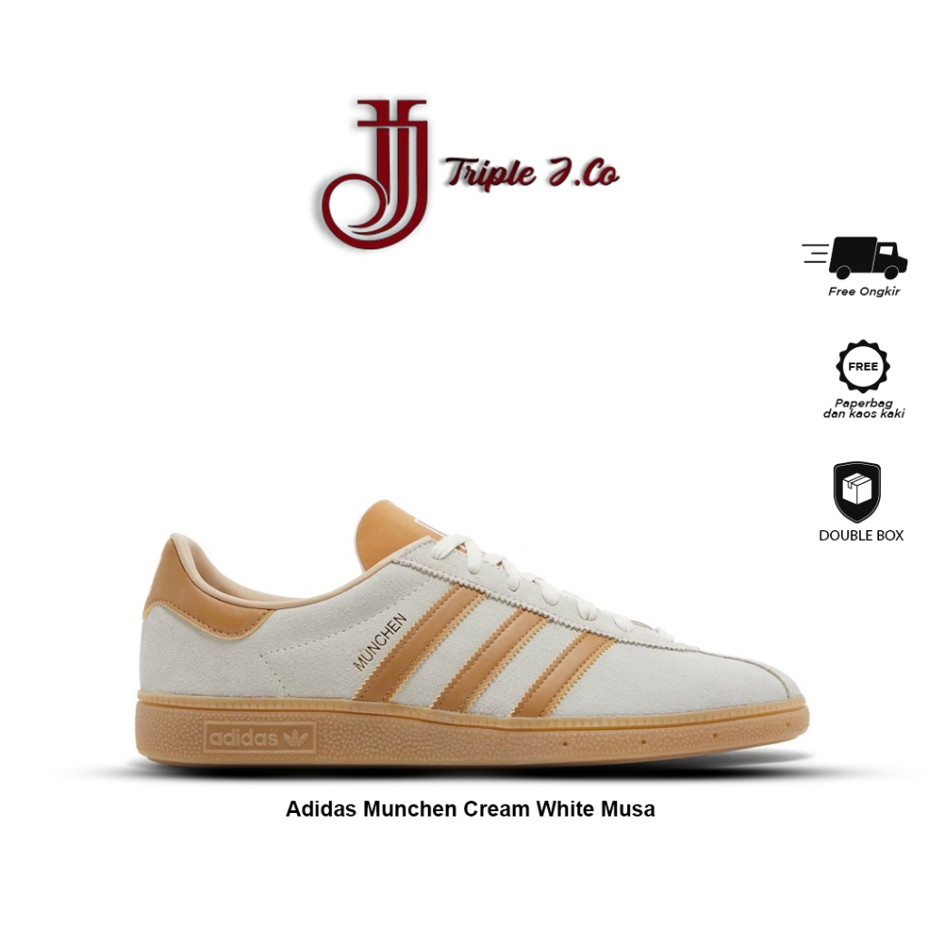 Jual Adidas Munchen Cream White Musa | Shopee Indonesia