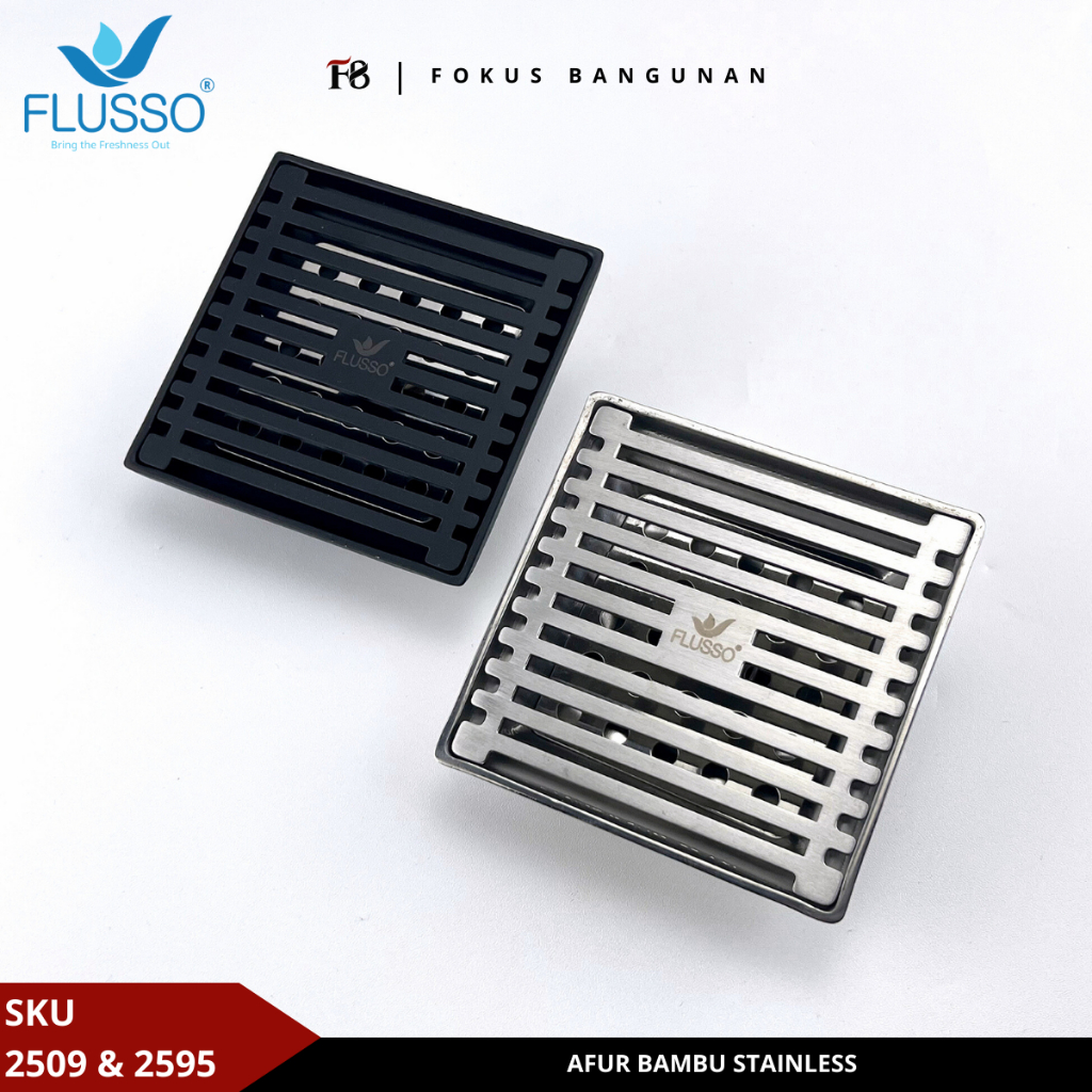 Jual Flusso Floor Drain Afur Lantai Saringan Got Kamar Mandi Stainless ...