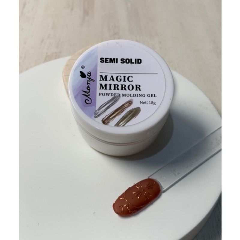 Jual MONJA MOLDING MAGIC MIRROR CLEAR GEL 18ML FOR 2D CHROME DESIGN ...