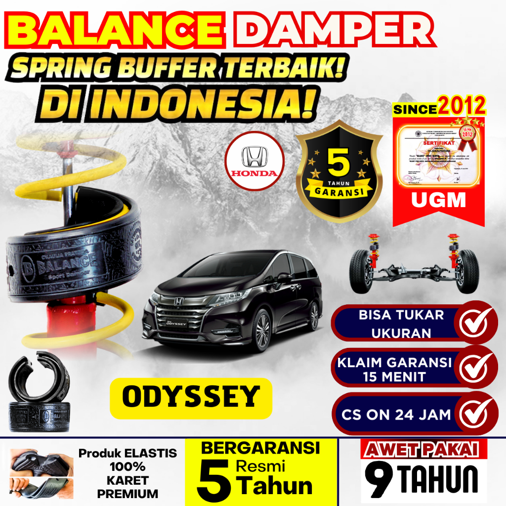 Jual Spring Buffer BALANCE Damper Shock Khusus Mobil ODYSSEY Dumper Per ...