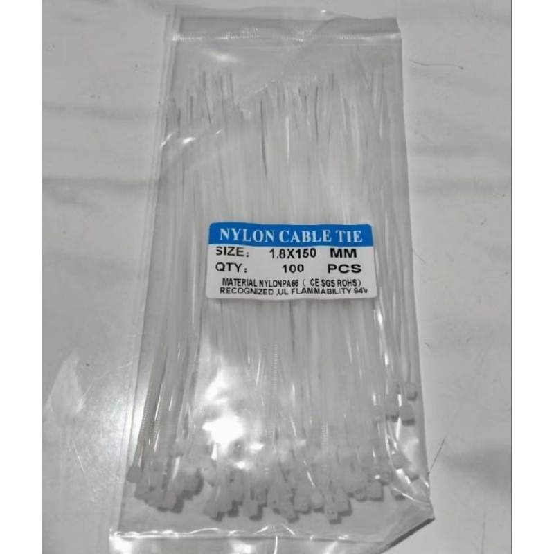 Jual Nylon Cable Tie Kabel Tie Nilon Hitam Putih Serbaguna | Shopee ...