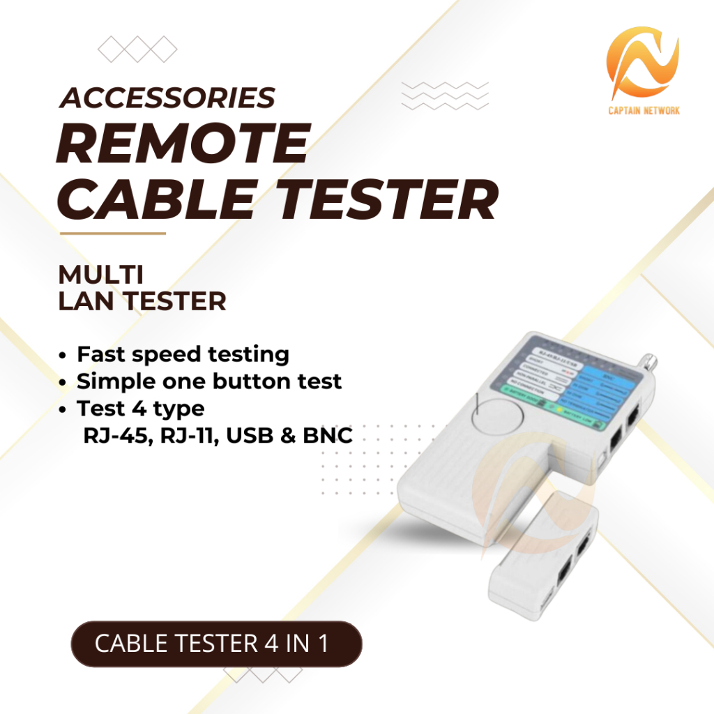 Jual Remote Cable Tester 4in 1 Multi Lan Tester RJ45 RJ11 USB BNC ...