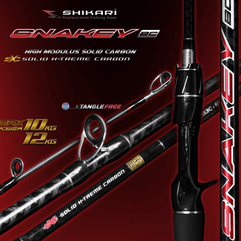 Jual Joran Baitcasting - Joran BC Shikari BlackToman dan SNAKEY 180cm ...