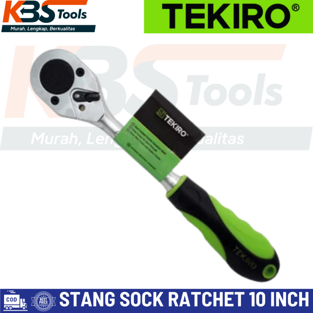 Jual TEKIRO Stang Sock Ratchet Gagang Fiber 1/2" x 10" Rachet Handle ...