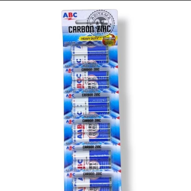 Jual BATU REMOT BATU ABC KECIL AAA ISI 12 PCS ( 1 LEMBAR ) | Shopee ...
