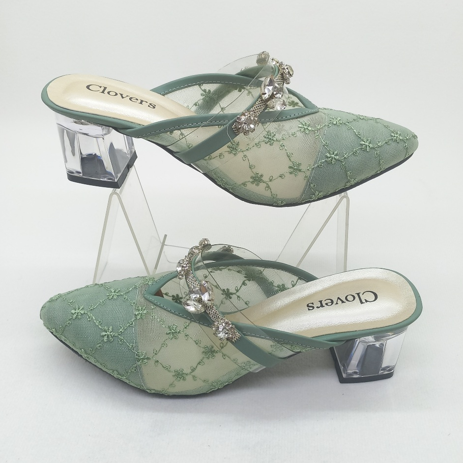 Jual Clovers_Shoes Sandal Wanita Pesta Pernikahan Sandal Wisuda High ...