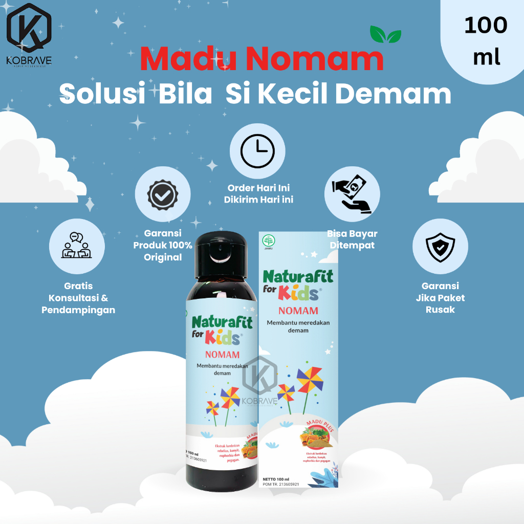 Jual NOMAM Obat Panas Anak Meningkatkan Daya Tahan Tubuh Madu Penurun ...