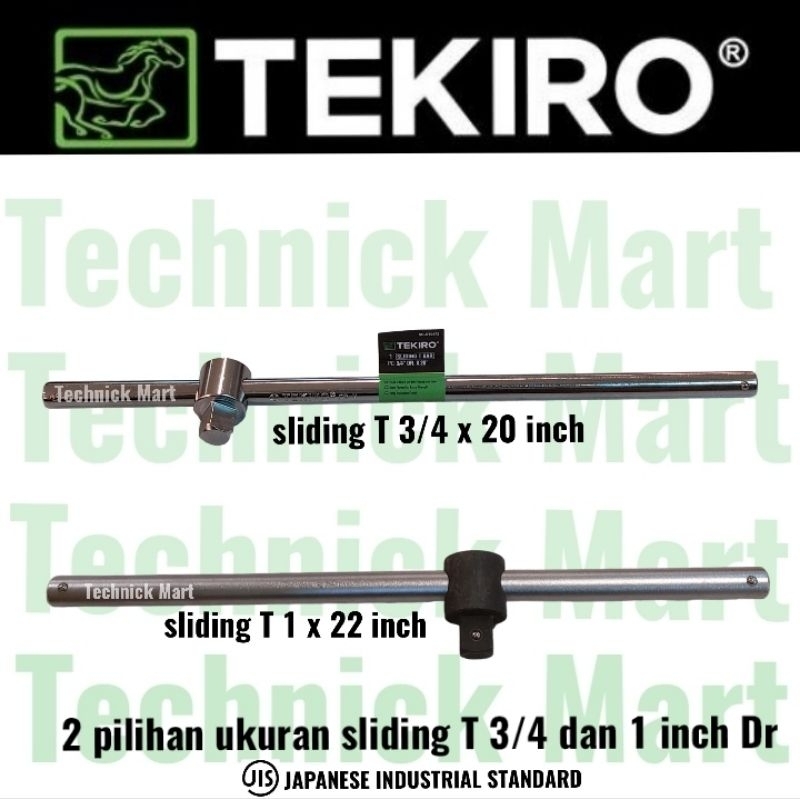 Jual TEKIRO sliding T bar Gagang kunci shock 3/4" Dr panjang 20 inchi dan 1" Dr panjang 22 inch ...