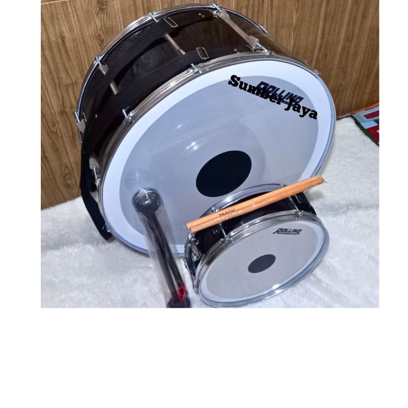 Jual bas bass drumband dan snare drum suporter (paket bass + snare 14 ...