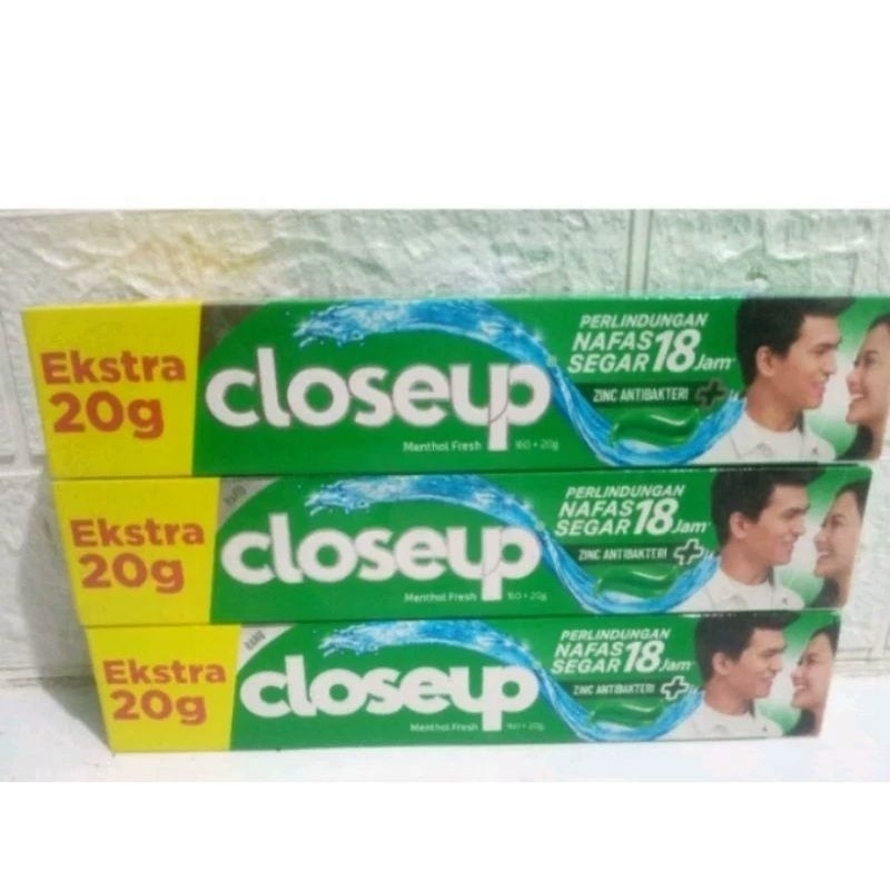 Jual Close up menthol fresh 160+20gr,pasta gigi close up 160gr gratis ...