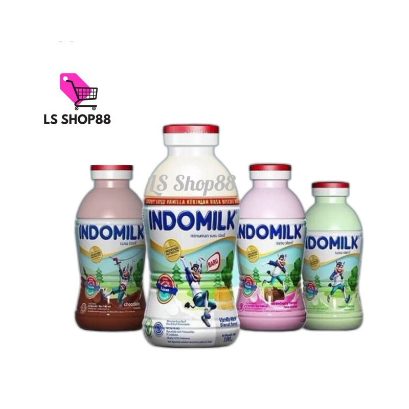 Jual Susu UHT INDOMILK Botol 190 ML | Shopee Indonesia
