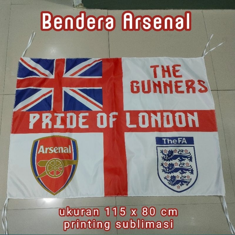 Jual BENDERA ARSENAL FLAG ARSENAL ENGLAND | Shopee Indonesia