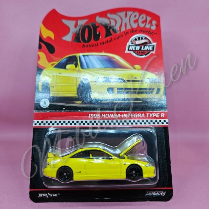 Jual Diecast Hot Wheels RLC 1995 Honda Integra Type R yellow ban karet ...