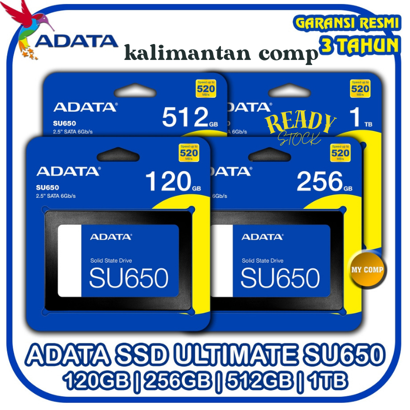 Jual SSD SATA ADATA SU650 120GB 256GB 512GB 1TB - SSD SATA 3 / SSD SATA ...