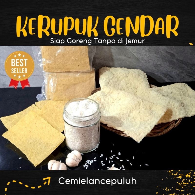 Jual Kerupuk Gendar 250gr / Karak Mentah / Kerupuk Puli Mentah Snack ...