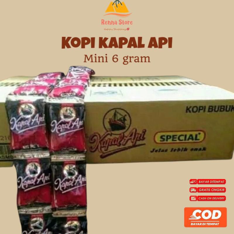 Jual KOPI KAPAL API MINI 6gr (1dus isi 200s) | Shopee Indonesia