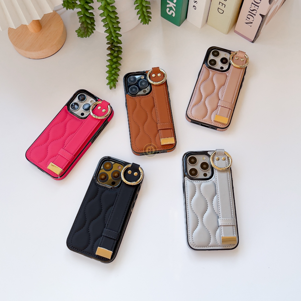 Jual LUXURY LEATHER FLUFFY CASE IPHONE 11 12 13 14 15 16 PRO MAX PLUS ...