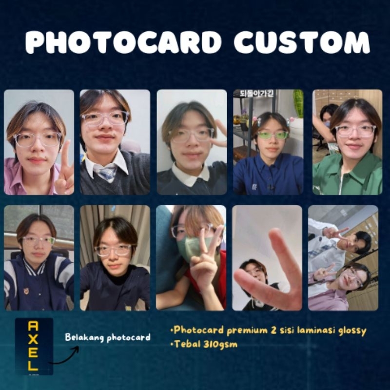Jual PHOTOCARD CUSTOM EDISI BUAT FANS SANDY AXEL MAXWELL | Shopee Indonesia