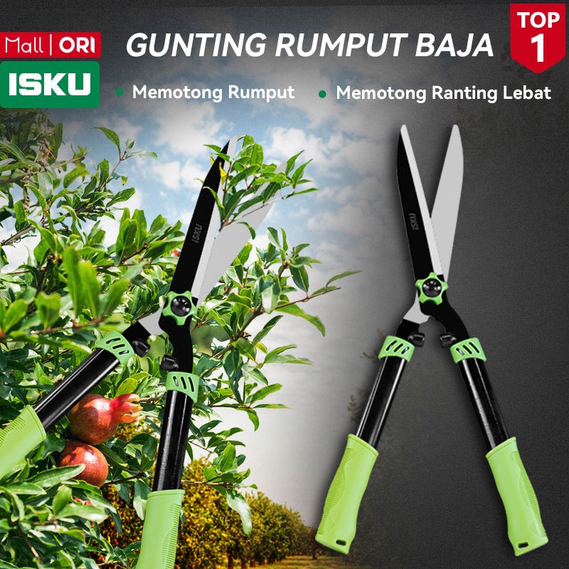 Jual ISKU Gunting Rumput Taman Gunting tanaman gunting pangkas daun ...