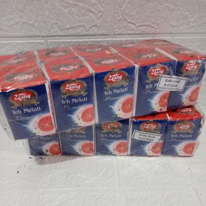 Jual Teh 2 Tang Premium Melati 40gr x 10 bungkus (1 slop) | Shopee ...