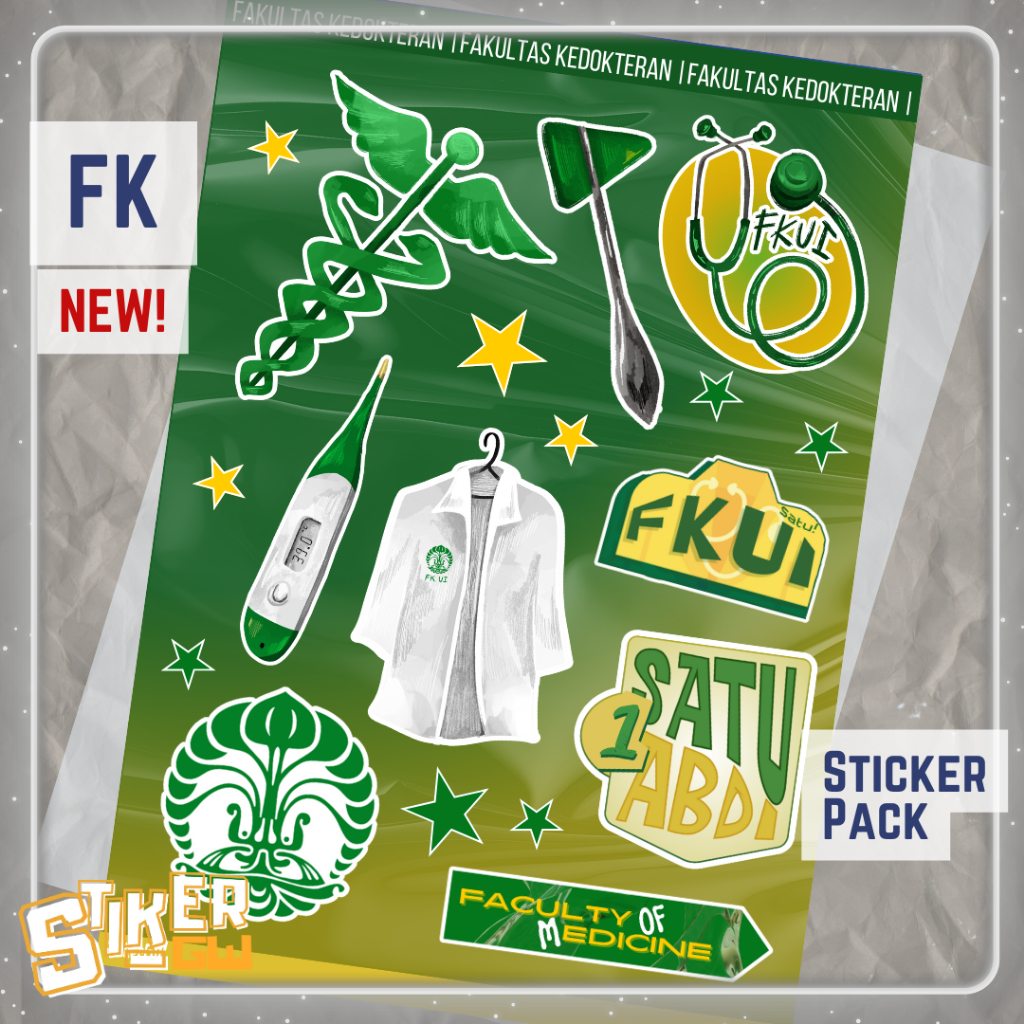 Jual [NEW] Sticker Pack FK UI | STIKER FAKULTAS KEDOKTERAN UNIVERSITAS ...