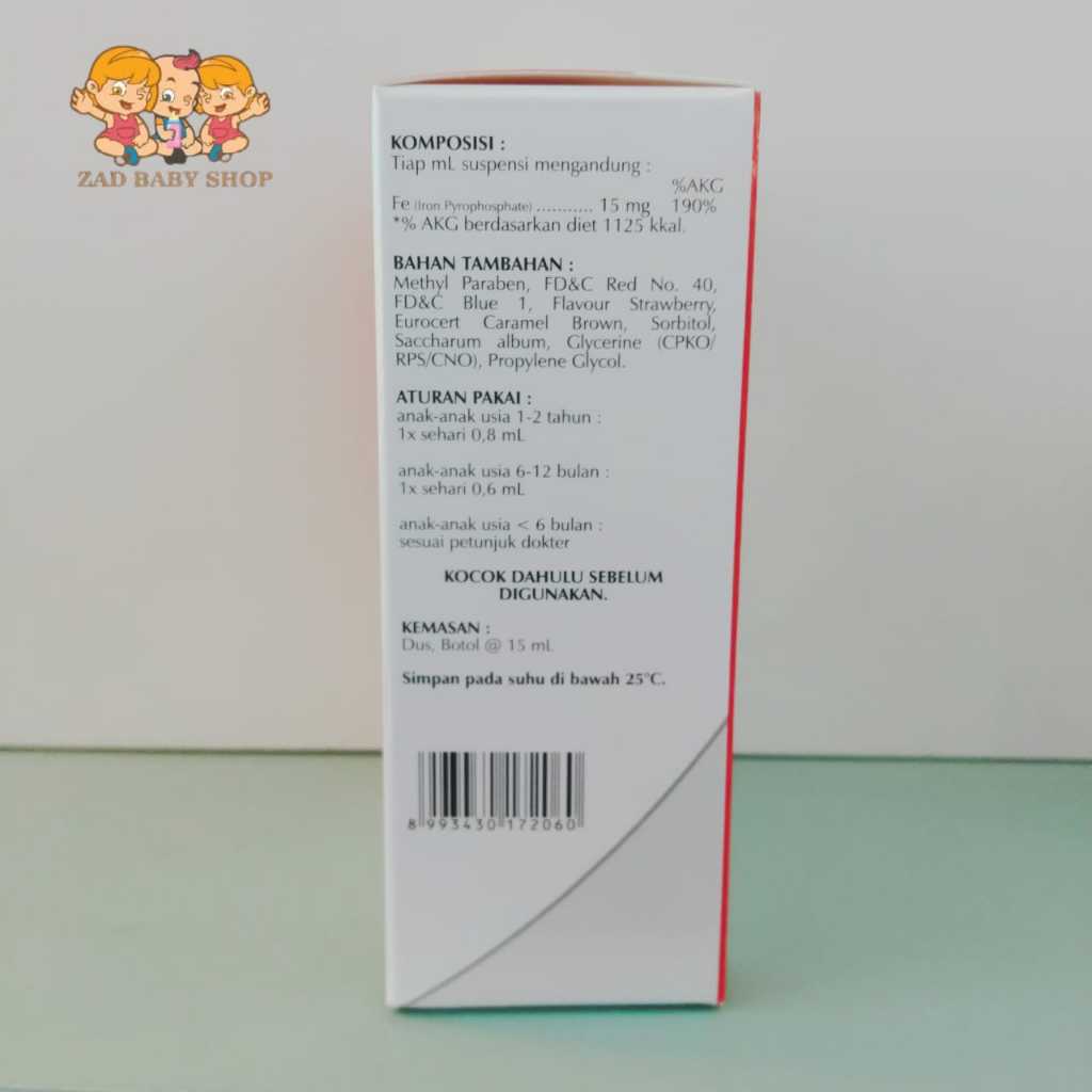 Jual FERRO-K DROP 15ml | Suplemen Zat Besi Anak dan Bayi| Suplemen ...