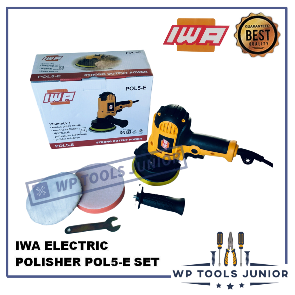 Jual IWA POL5-E Mesin Poles Mobil Electric Polisher 5 INCH Variable ...
