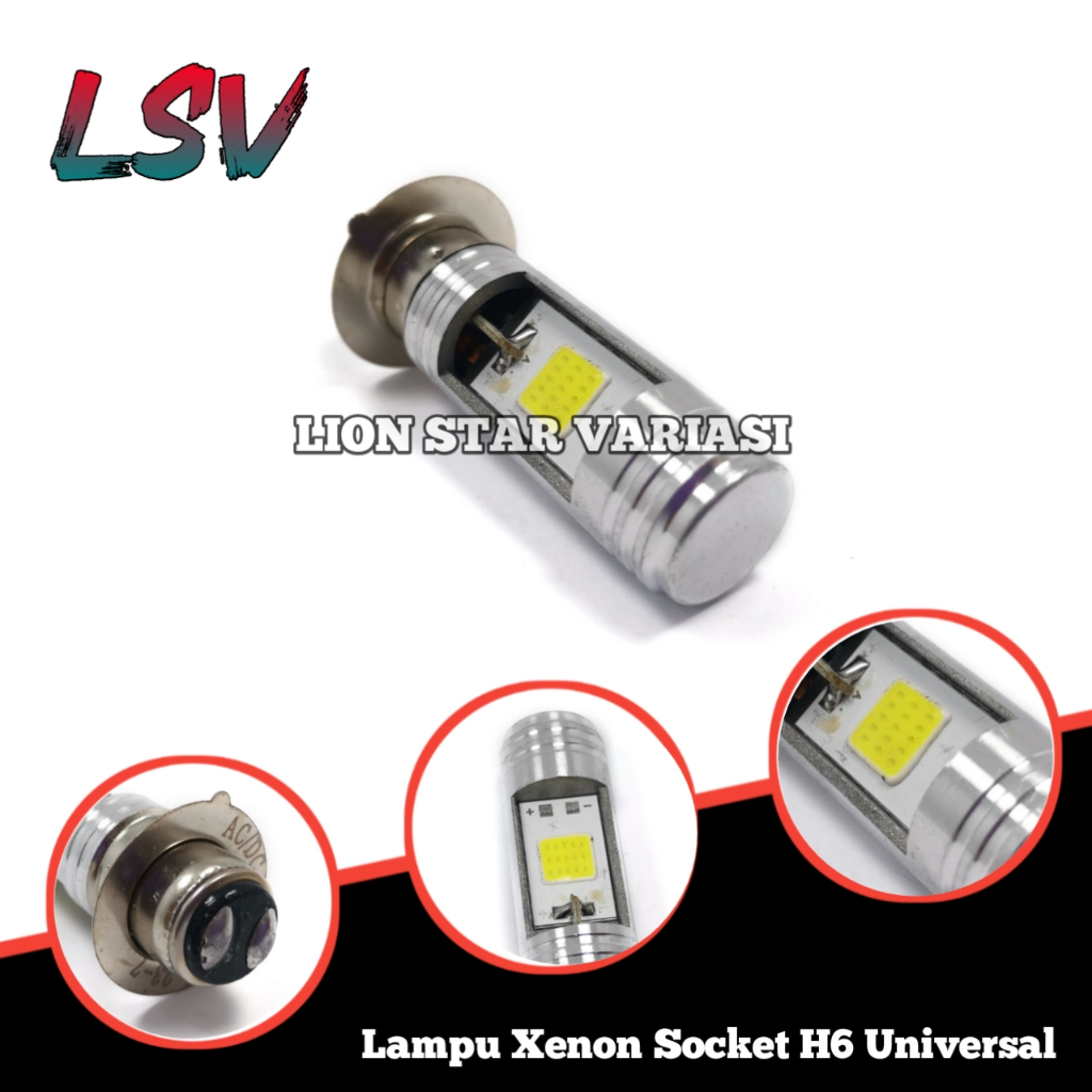 Jual Lampu LED Depan H6 2 Sisi Putih AC DC H6 LED Utama Motor Bebek Matic Universal | Shopee ...