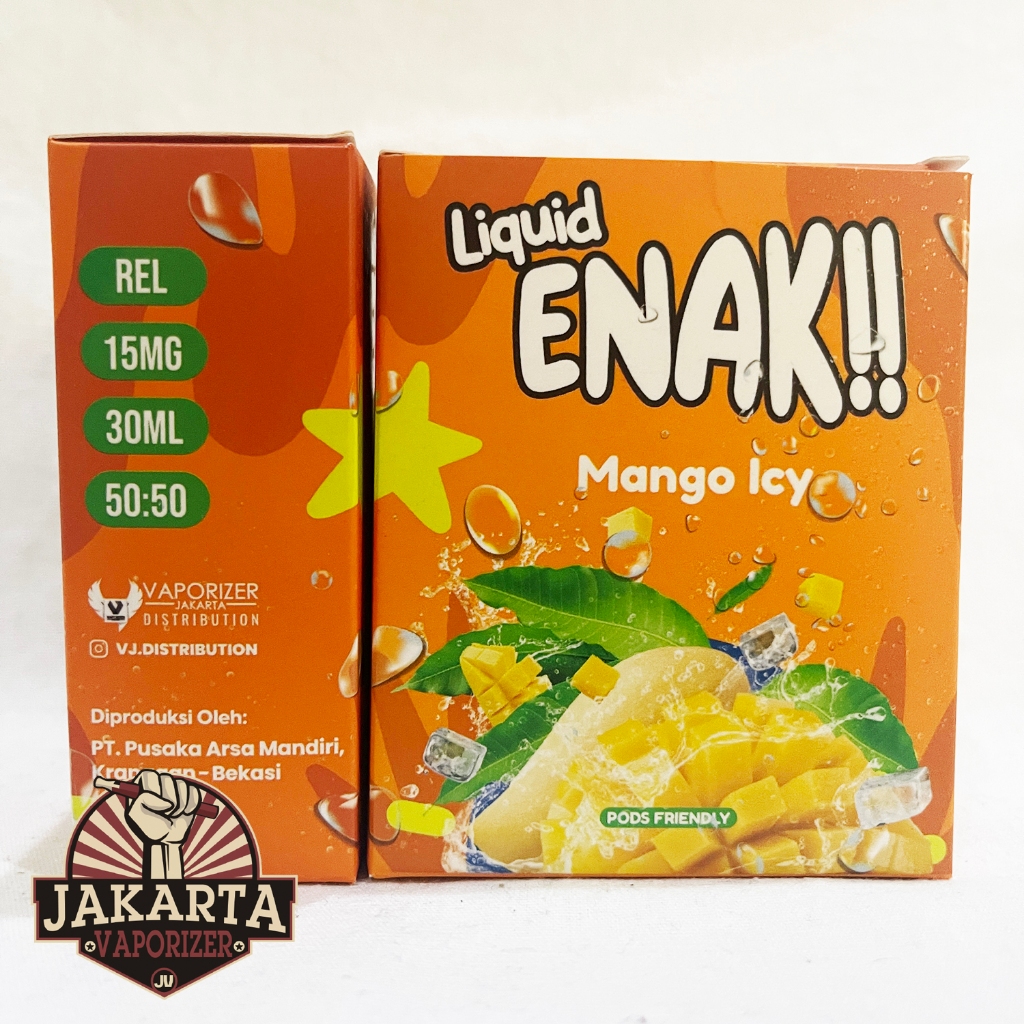 Jual LIQUID ENAK MANGO ICY PODS FRIENDLY 30ML 15MG BY VJ | Shopee Indonesia