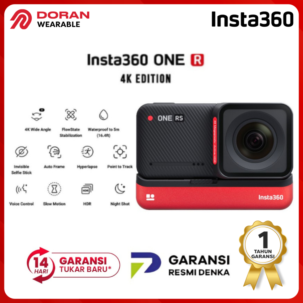 Jual Insta360 ONE RS 4K Edition / Insta 360 Action Camera - Garansi ...