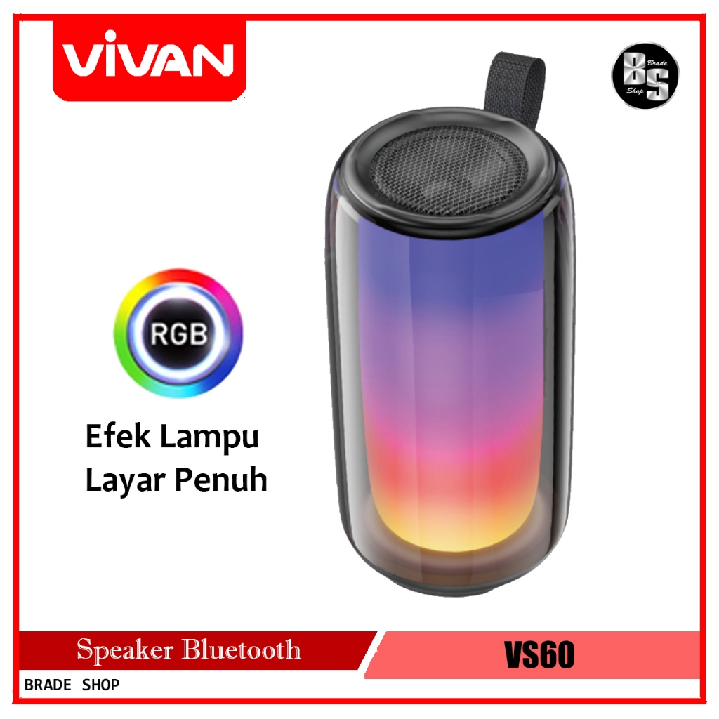 Jual Vivan Speaker Bluetooth VS60 Waterproof IPX6 Portable Wireless ...