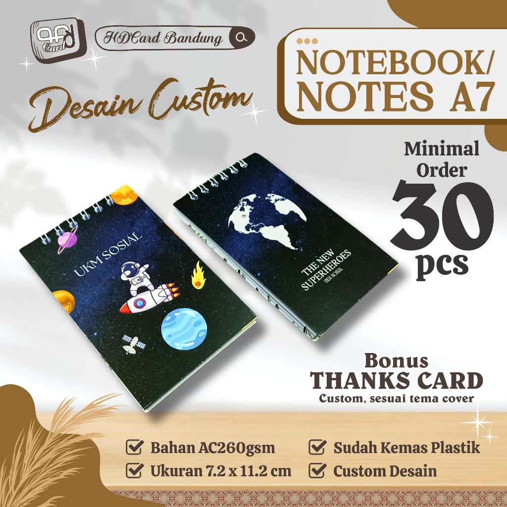 Jual Notes A7 Souvenir Notebook Custom Suvenir Nikah Khitan Promosi ...