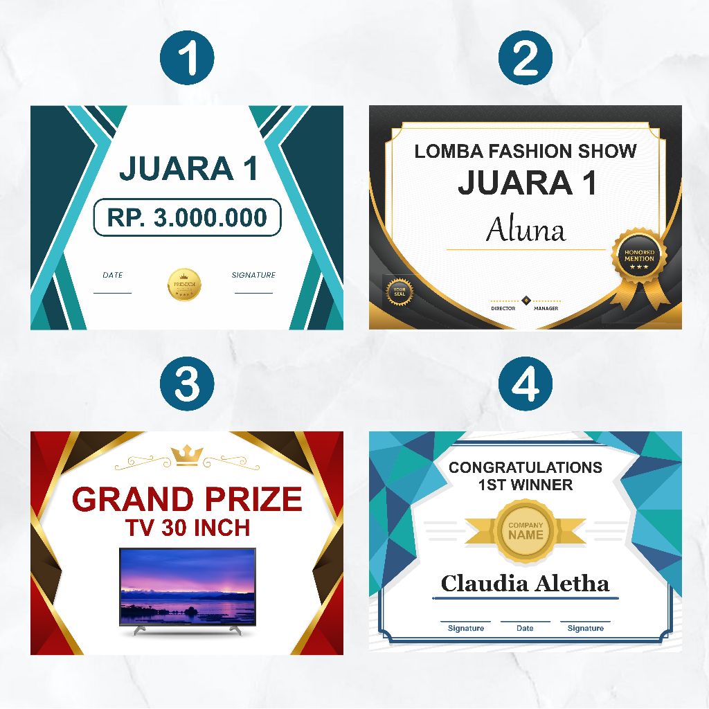 Jual Papan Hadiah Simbolis | Papan Hadiah | Grand Prize Board I Winner ...