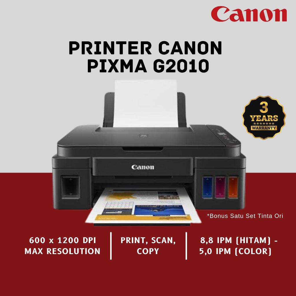 Jual PRINTER CANON G2010 PRINT SCAN COPY - PRINTER ALL IN ONE | Shopee ...