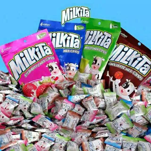 Jual Permen / Candy Milkita Chocolate, Melon, Strawberry, Milk 120 Gram ( isi 30 pcs ) | Shopee ...