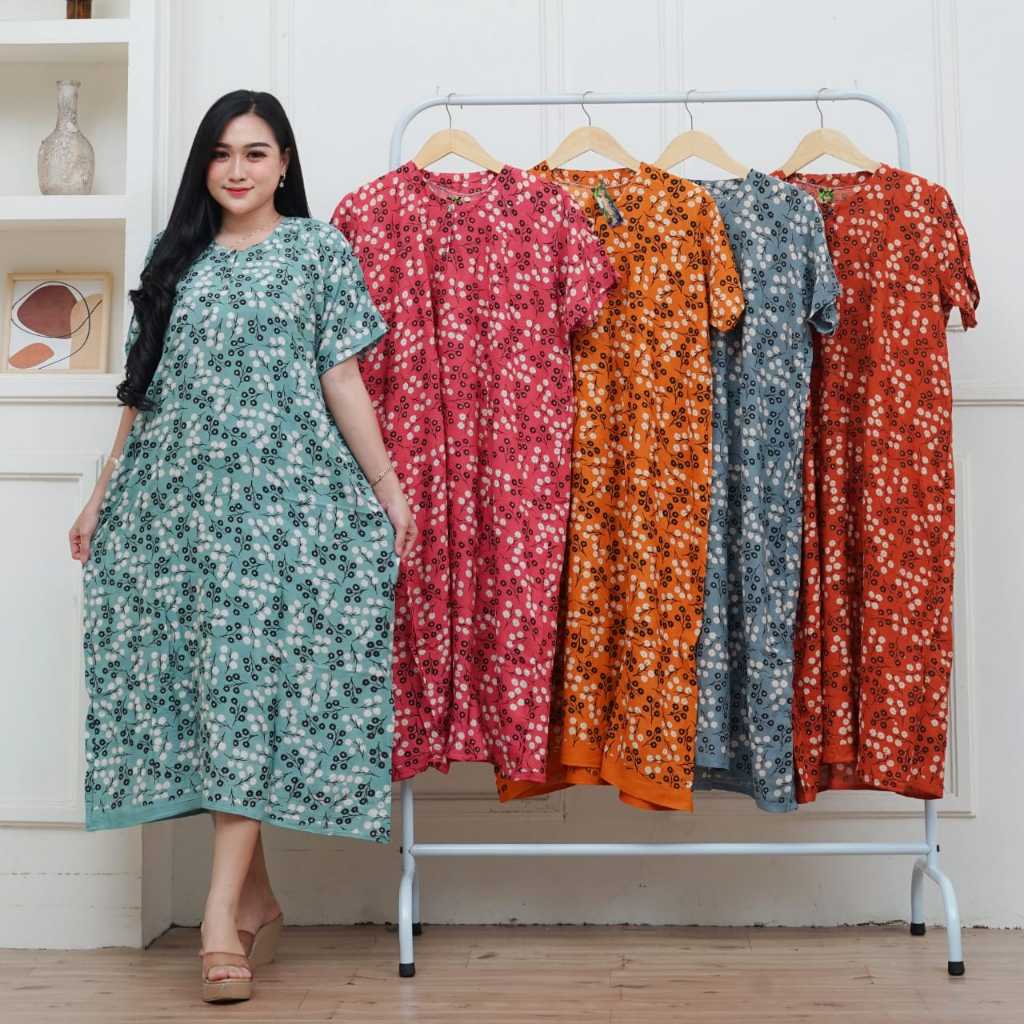 Jual Daster Jumbo Ld 120 Bahan Rayon Lengan Pendek MOtif Terbaru ...
