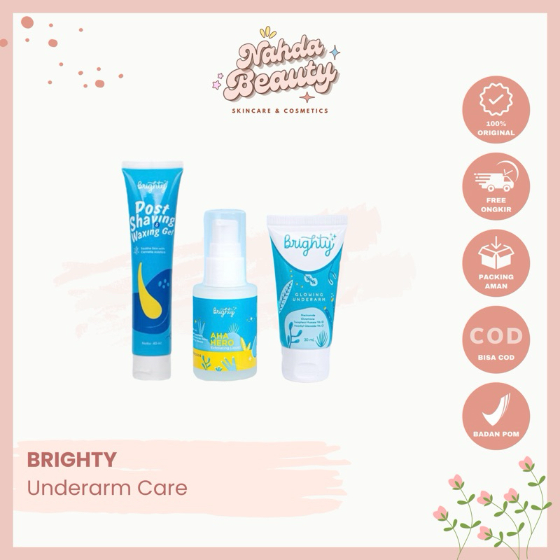 Jual BRIGHTY Glowing Underarm Gel | Post Shaving Gel | AHA HERO ...