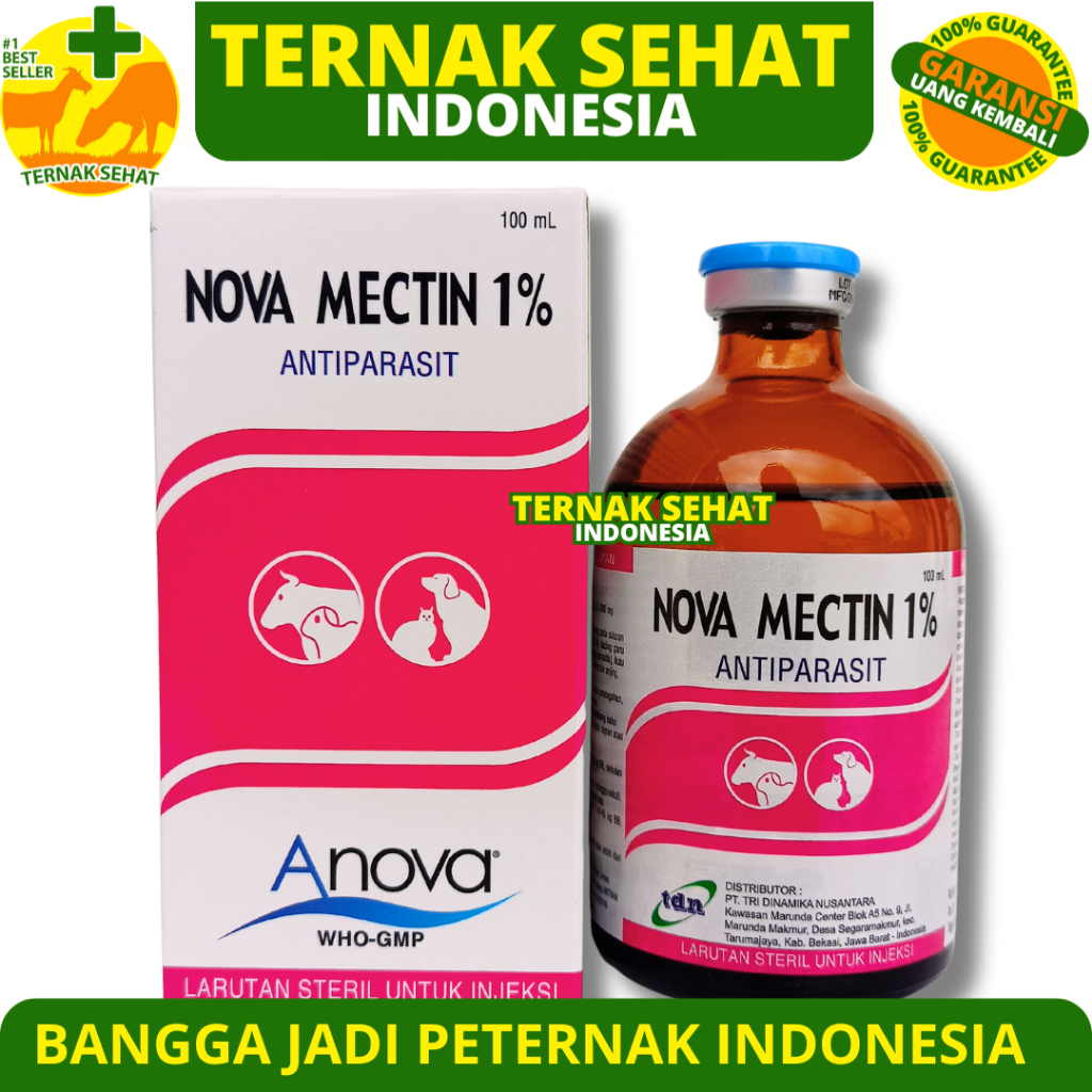 Jual OBAT NOVA MECTIN 100ML - Obat Anti Parasit Hewan Gatal Scabies ...