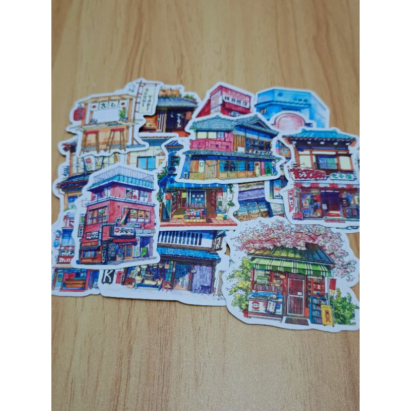 Jual Stiker Bangunan khas jepang | Stiker Jepang | Build stickers Japan ...