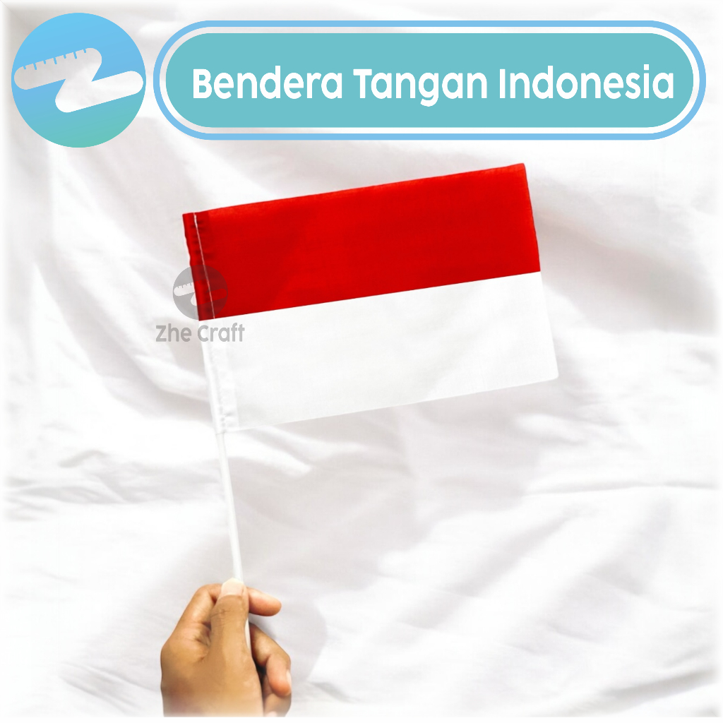 Jual Bendera Tangan Indonesia Kain + Stik /Bendera Stik Indonesia ...