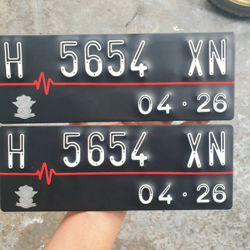 Jual plat custom nomor (baut tanam) bahan tebal cocok untuk vario mio ...