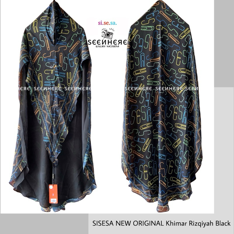 Jual [𝐒𝐄𝐄𝐍𝐇𝐄𝐑𝐄] SISESA NEW ORIGINAL Khimar Rizqiyah Black | Shopee ...