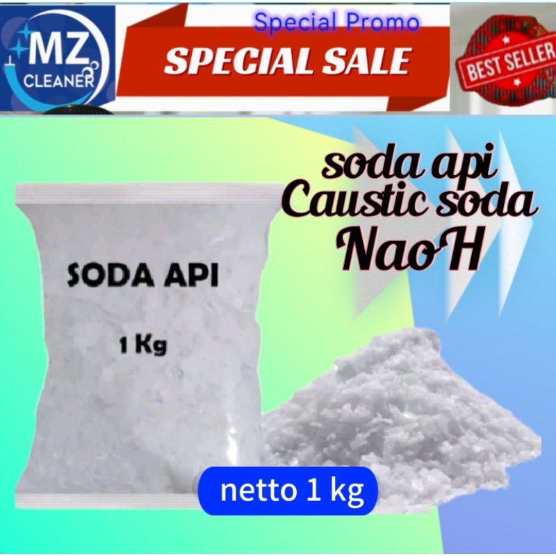 Jual soda api 1 kg / Caustic soda 99% 1kg / Naoh 1 kg soda api murah | Shopee Indonesia