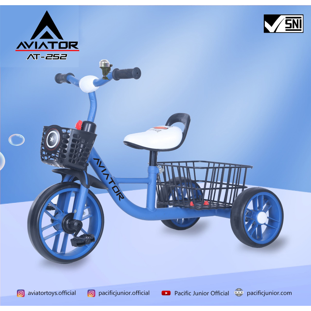 Jual SEPEDA RODA TIGA ANAK AT-252 AVIATOR AT 252 RODA 3 AT252 | Shopee ...