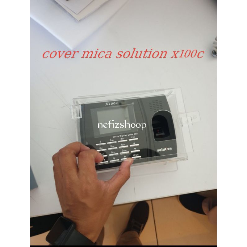 Jual box/cover mesin absensi/finger print type solution x100c | Shopee ...