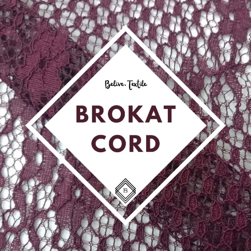 Jual KAIN BRUKAT CORD COTTON / BROKAT CORD PREMIUM/BROCADE BRUKLAT ...