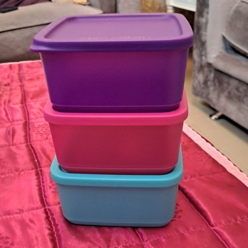 Jual Tupperware Small Tropical (1 set 3 pcs) Tempat Bekal Lunch Box ...