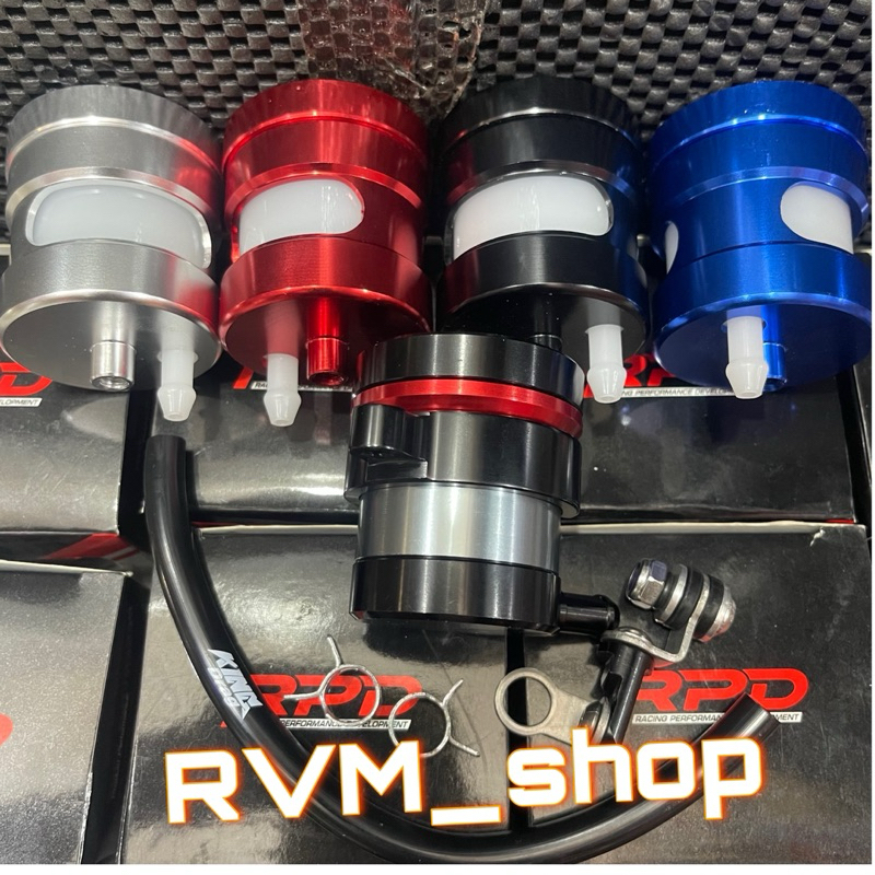 Jual SET PAKET TABUNG MASTER REM RPD BRAKE FLUID TANK TITANIUM+BREKET ...