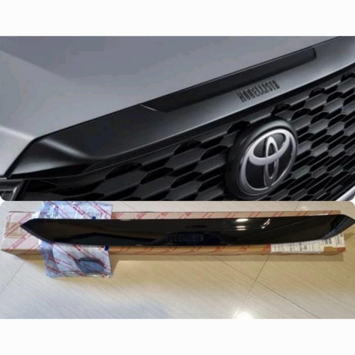 Jual hood moulding depan mobil innova zenix modelista ORI TOYOTA hitam ...